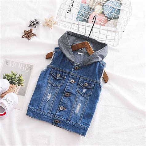 Jeansvästar För Barn Jackor Höst 2 3 4 år Pojkar O Grandado