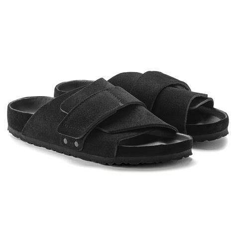 Kyoto Suede Leather Black Birkenstock