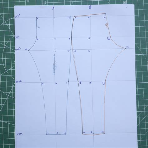 How To Draw A Basic Pants Pattern