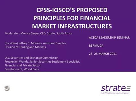Ppt Cpss Ioscos Proposed Principles For Financial Market Infrastructures Powerpoint