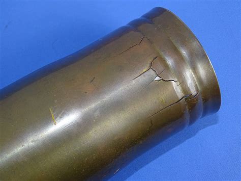 1936 Dated German 105 Mm Artillery Shell Casing Griffin Militaria