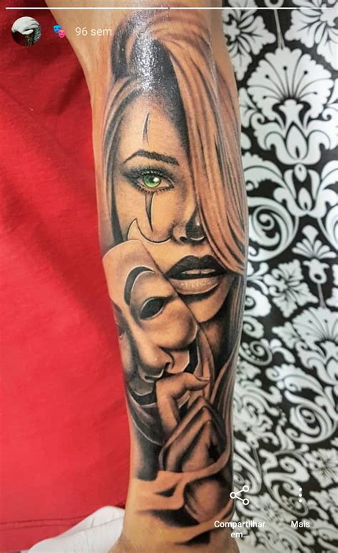 Tatuagem Catrina Tatuagem No Pescoço Tatuagem Braço Inteiro Feminino
