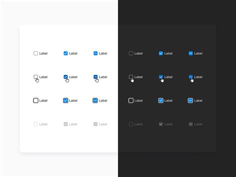 Checkbox Ui Kit Light And Dark Mode By Masha Esaulenko On Dribbble