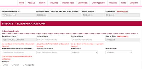 Tg Eapcet Ts Eamcet Registration 2026 Ongoing How To Fill