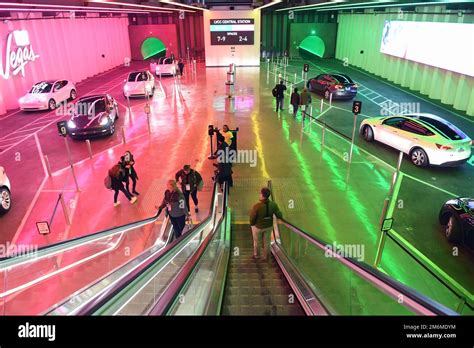 A View Of The Las Vegas Loop Underground Transportation System During