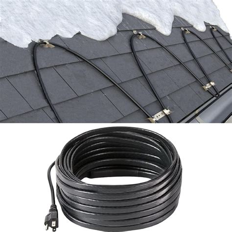 Handg Lifestyles Roof Heat Cable Snow De Icing Kit Self Regulating Plug