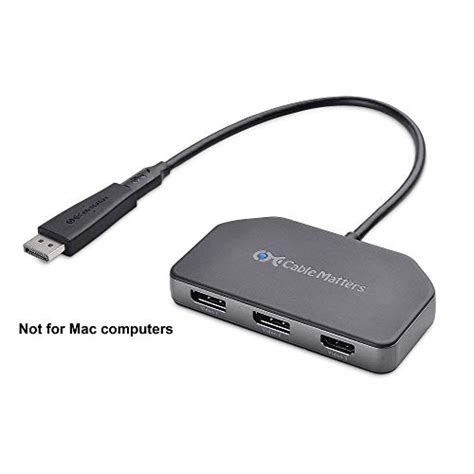 Cable Matters Triple K DisplayPort Splitter Mini DisplayPort Hub With X K DisplayPort