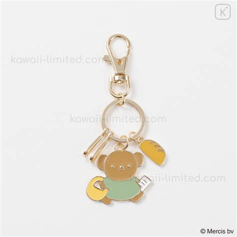 Japan Miffy Metal Keychain Boris Bread Kawaii Limited