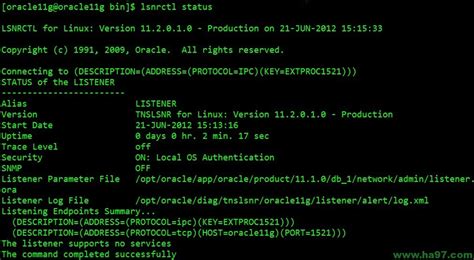 Oracle启动监听报错：the Listener Supports No Services解决51cto博客the Listener Supports No Services