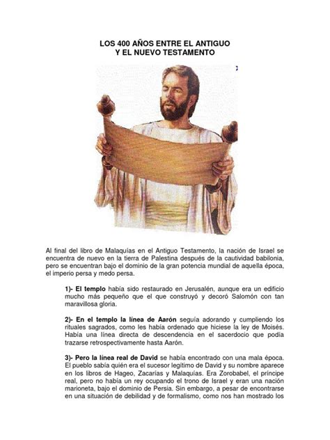 Los 400 Años Entre El Antiguo Pdf Templo En Jerusalén Alejandro