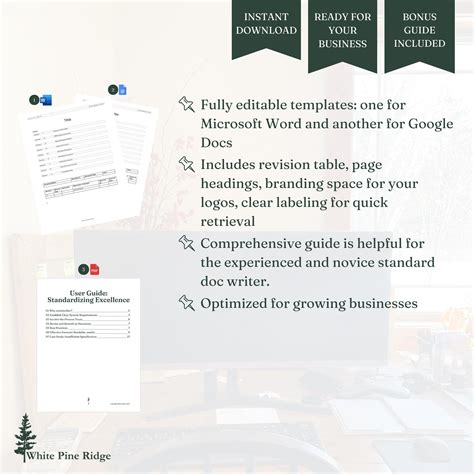 Standard Operating Procedurework Instruction Guide And Template
