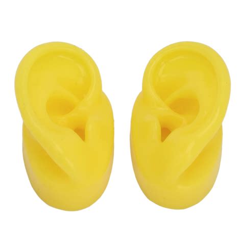 Silicone Ear Model 1 Pair Silicone Ear Human Ear Model Soft Tough