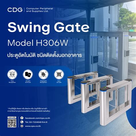 Swing Gate Turnstile Model H306w Outdoor Gate Control