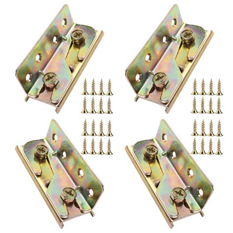 Bed Frame Hardware Bed Rail Brackets Wooden Bed Frame Connectors With