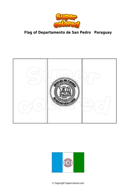 Paraguay Flag Coloring Page [2025]