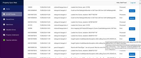 Code Matts Work Blog