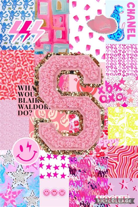 Preppy Letter Wallpapers Wallpaper Cave