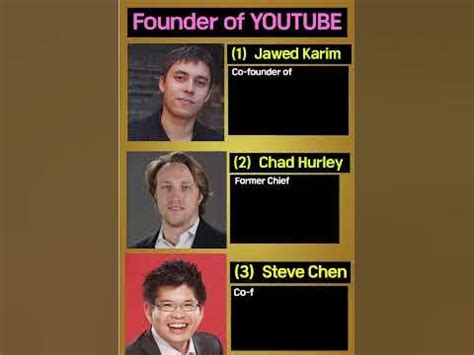 Founder Of Youtube Ceo Of Youtube Who Developed Youtube Jawed