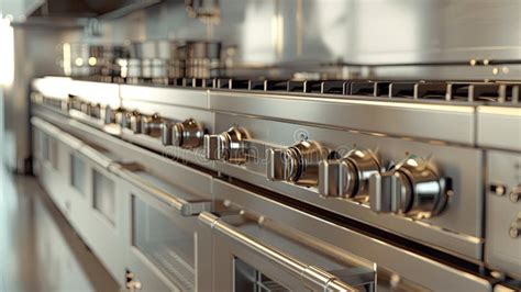 A Sleek Stainless Steel Gas Stove With Shiny Knobs And A Modern Design