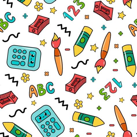 Premium Photo Back To School Seamless Pattern