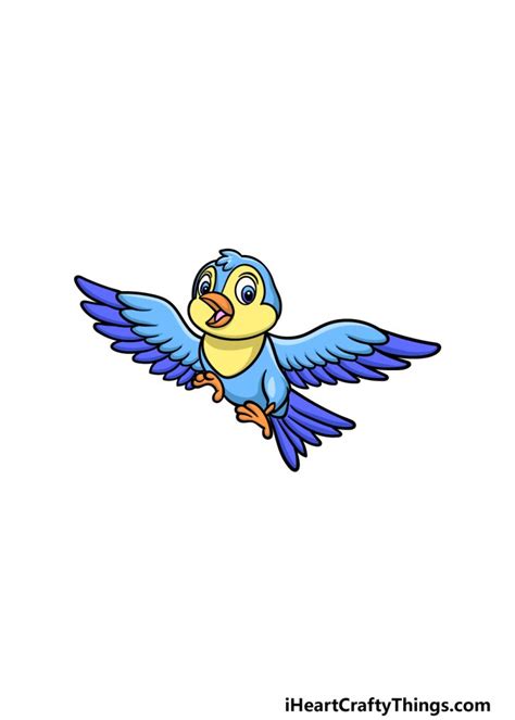 Cartoon Bird Drawing How To Draw A Cartoon Bird Step By Step