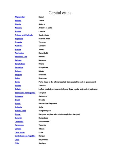 Capital City Pdf International Relations
