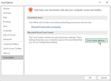Excel How To Clear Trusted Documents Reset Enable Macros Prompt Jcutrer