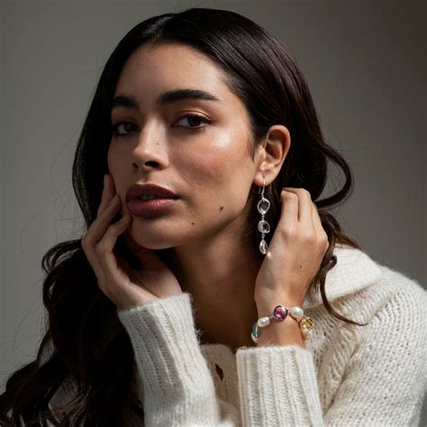 Candy Gemstone And Pearl Pebble Bracelet