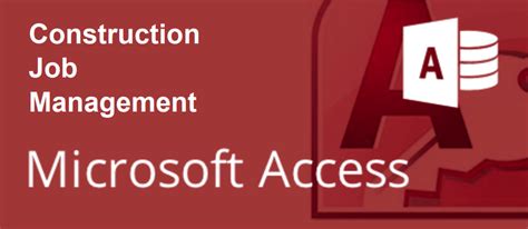 free microsoft access construction job management template arkware