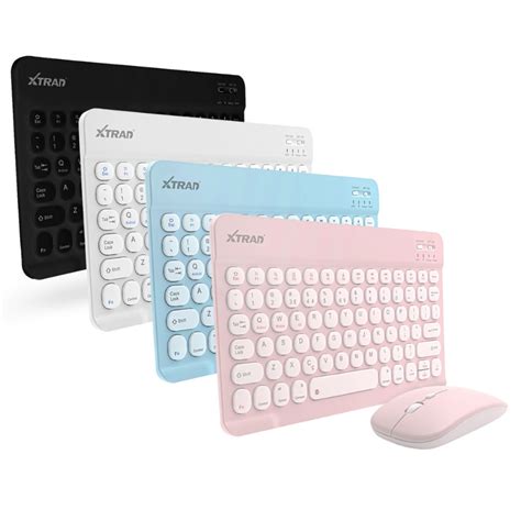 Kit Teclado E Mouse Macaron Bluetooth Ultra Fino Design Elegante