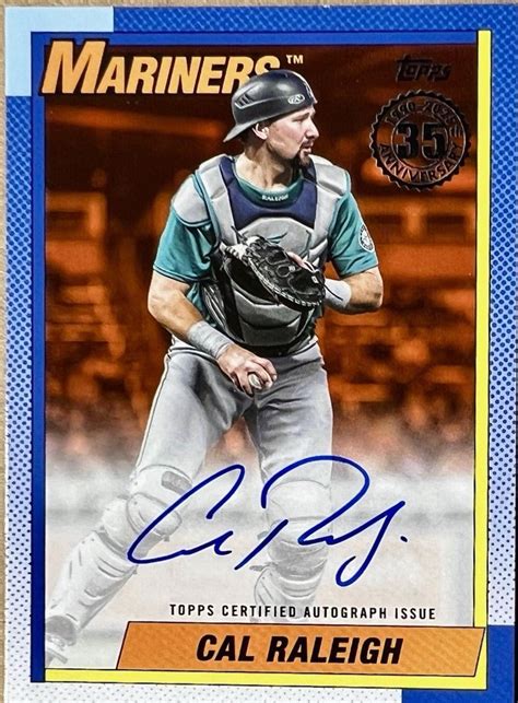 Cal Raleigh 90a Cra Prices 2025 Topps 1990 Autograph Baseball Cards