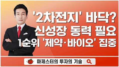 2차전지 바닥 구간 도착1월 대비 제약·바이오 섹터 우선순위 고려하자 마제스터 투자의 기술 Youtube