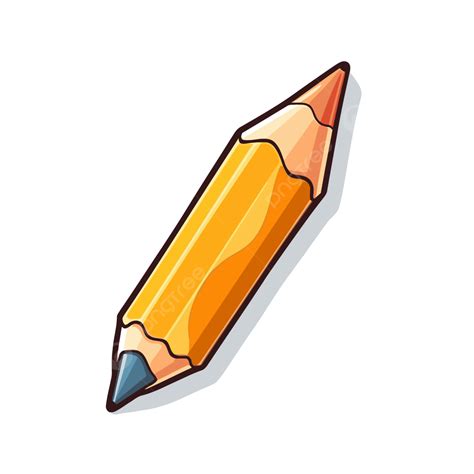 연필은 노란색과 파란색 클립 아트 벡터 고립 된 만화 투명 연필로 스티커 디자인 상표 Png 일러스트 및 벡터 에 대한 무료 다운로드 Pngtree