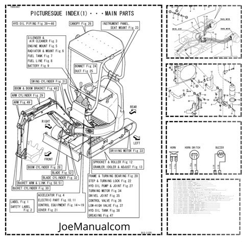 Yanmar Excavator B12 3 Electrical Wiring Diagrams Parts Catalog