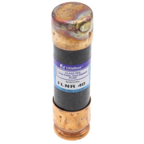 Flnr040 Littelfuse Flnr040 40 Amp Dual Element Time Delay Class Rk5 Fuse 250v