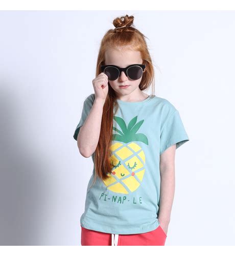 Minti Pi Nap Le Tee Muted Green Clothing Girl Girls S S Tees