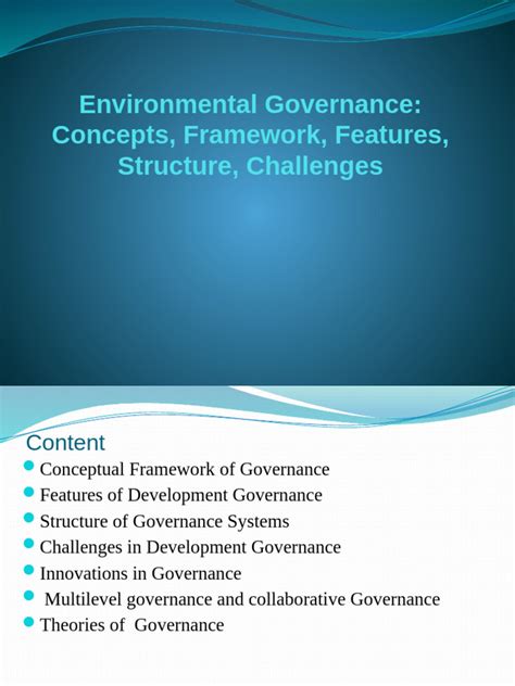 2 Governance Feature Strucutre Framework Pdf Governance