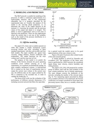 A SURVEY OF ARTIFICIAL NEURAL NETWORKS APPLICATIONS IN WEAR AND MANUFACTURING PROCESSES PDF