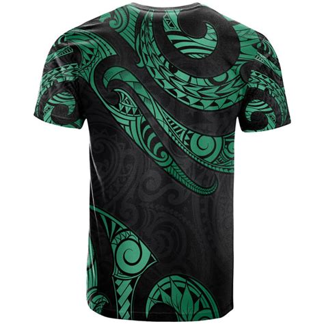 Niue Polynesian T Shirt Poly Tattoo Green Version