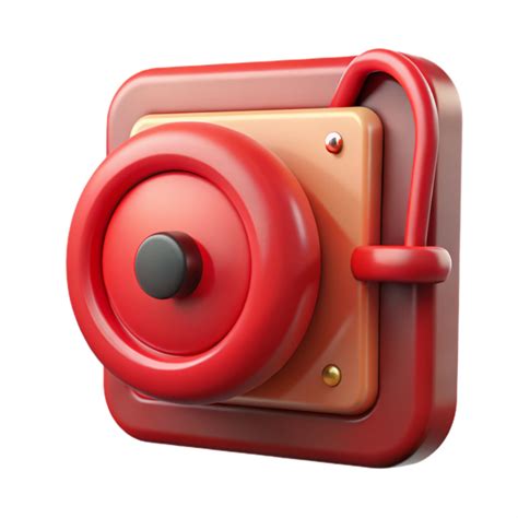 Wonderful Classic Fire Alarm Pull Station Red Handle Isolated Original