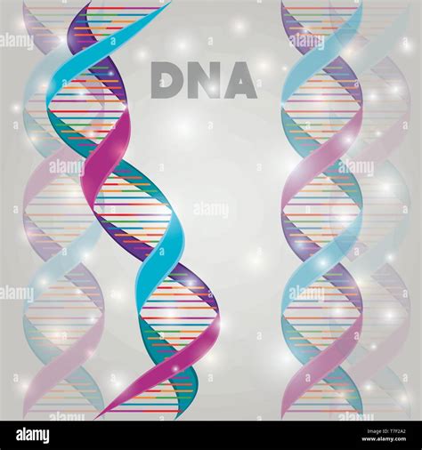 Dna Molecule Structure Pattern Stock Vector Image And Art Alamy
