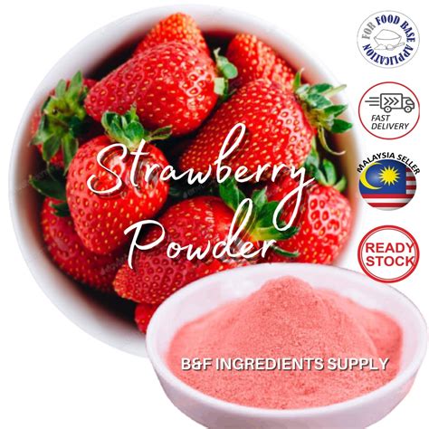 Strawberry Powder Serbuk Strawberi Freeze Dried 冻干草莓粉 Natural