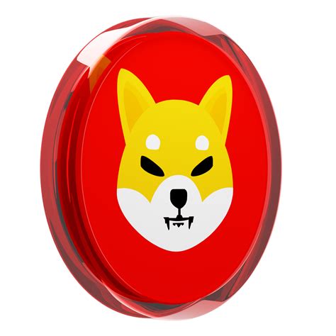Shiba Inu Shib Glass Crypto Coin 3d Illustration 24093306 Png