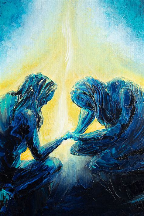 People Painting Hope Artwork Compassion Canvas Share Love Etsy