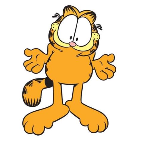 Garfield Shrugging Garfield Full Body Garfield Crossing Arms