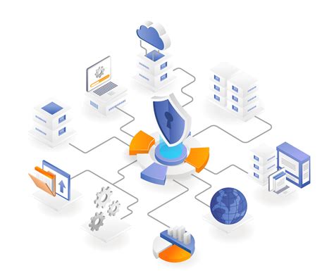 Cloud Server And Computer Data Security Shield 5005512 Vector Art At