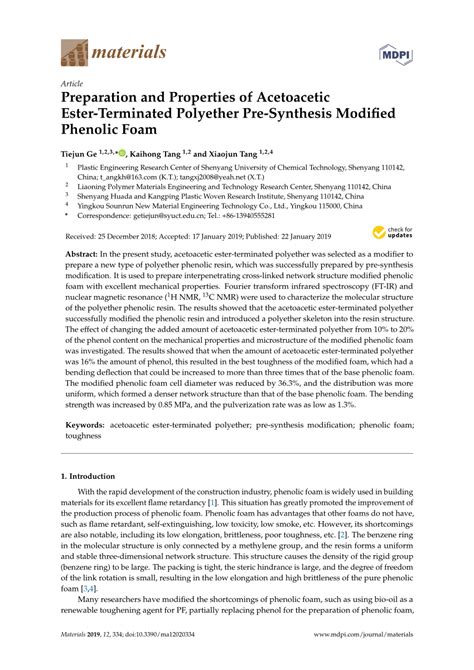 Pdf Preparation And Properties Of Acetoacetic Ester Terminated