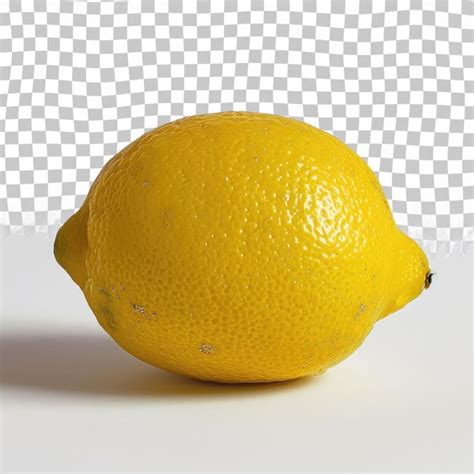 Premium PSD A Lemon Is Shown On A White Background With A Checkered Pattern