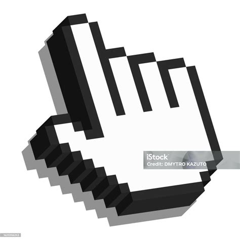 Pixel 3d Mouse Cursor Mouse Hand Cursor Computer Mouse Click Cursor