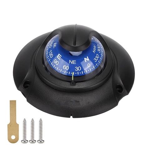 Wene Boat Compass Dash Mount Flush Boating Compass Dashboard Suction With Led Light Navigation